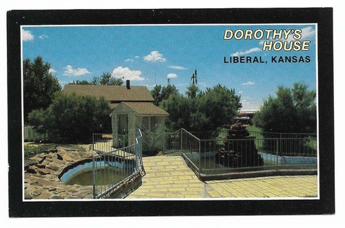 Vintage Kansas Chrome Postcard Greetings From Dorothy's House Liberal ...