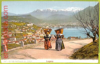 af5497 - SWITZERLAND Schweiz - Ansichtskarten VINTAGE POSTCARD - Lugano ...