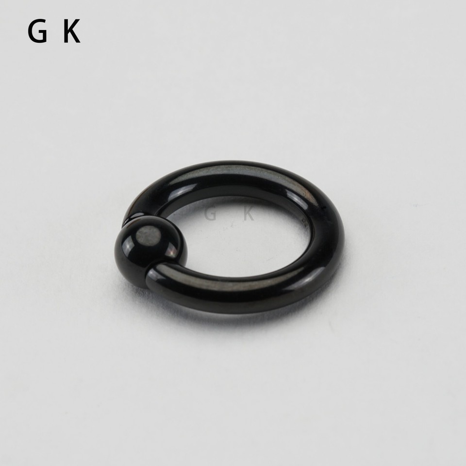 Big Size Stainless Steel Captive Bead Ring CBR Ear Tunnel Plug Gauge ...