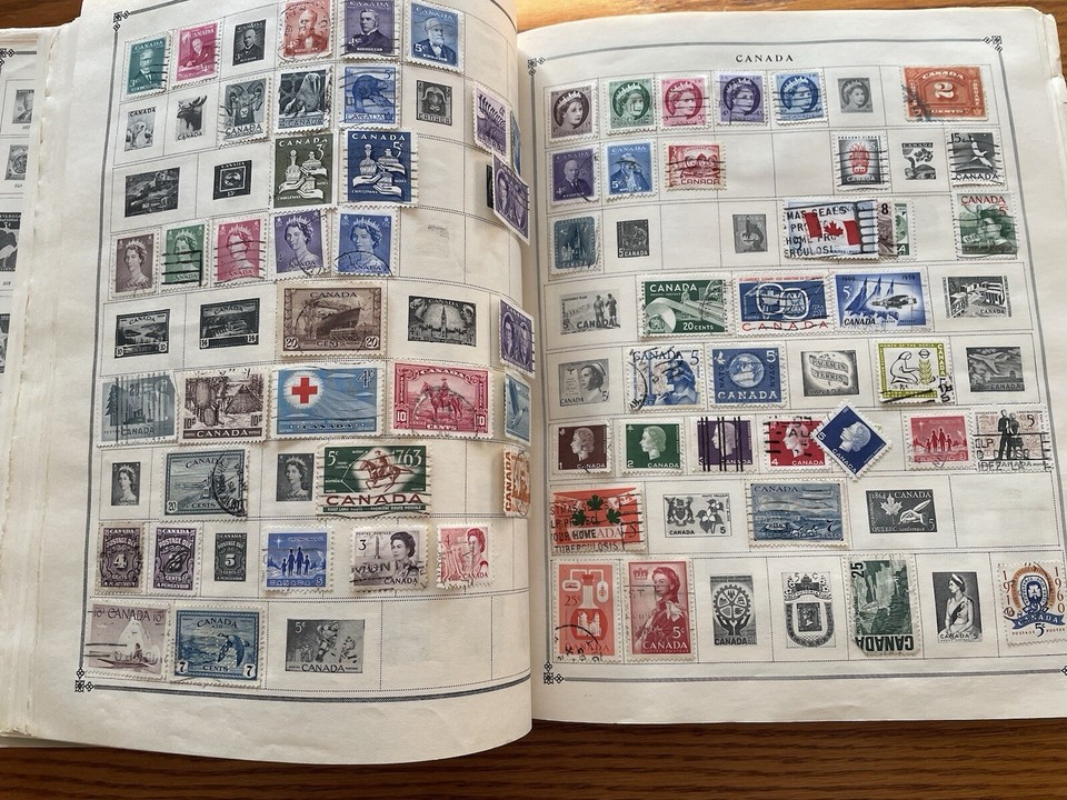 Scott's Modern World Stamp Album & The All American Stamp Album - 100s ...