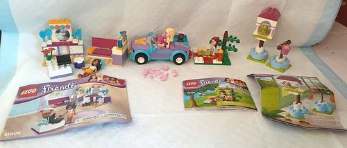 Lego Friends lot ANDREA'S BEDROOM 41009 car 3183 picnic 30108 parrot ...