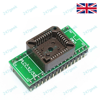🇬🇧 PLCC32 socket DIP32 Universal Programmer Adapter IC Converter DIL DIP ZIF | eBay