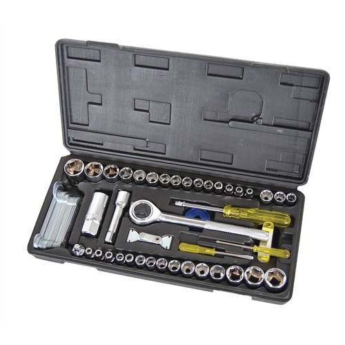 Supatool METRIC & IMPERIAL SOCKET SET 1/4 & 3/8 Inch Square Drive 62Pcs ...