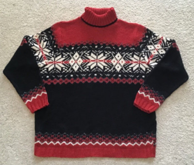 Vintage Route 66 Women's Sweater XL Long Sleeve Pullover Black & Red ...