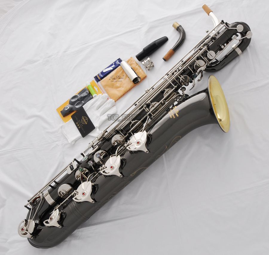 Taishan Bari Sax Taishan Black Nickel Body Baritone Sax High Quality