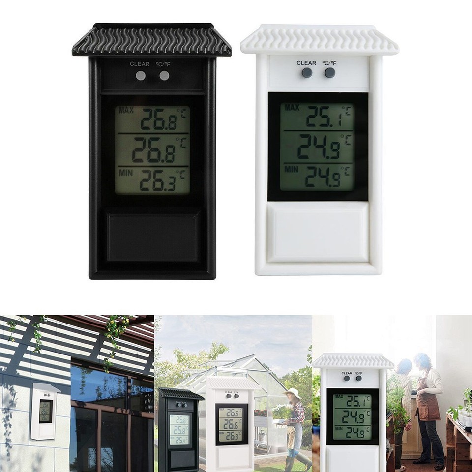 Max Min Thermometer Outdoor/indoor Plastic Max Min Thermometer Thermometer | eBay Australia
