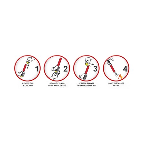 Element E50 Portable Compact Fire Extinguisher w/ Mount Clip 6-Piece ...
