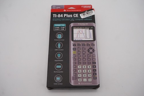 Texas Instruments CE Graphing Calculator 84 Metallic Purple 3MB Storage ...