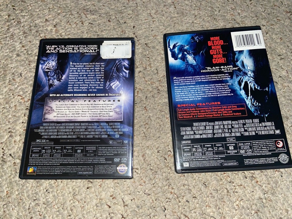 AVP & Aliens vs. Predator: Requiem (Unrated Edition) DVDS | eBay