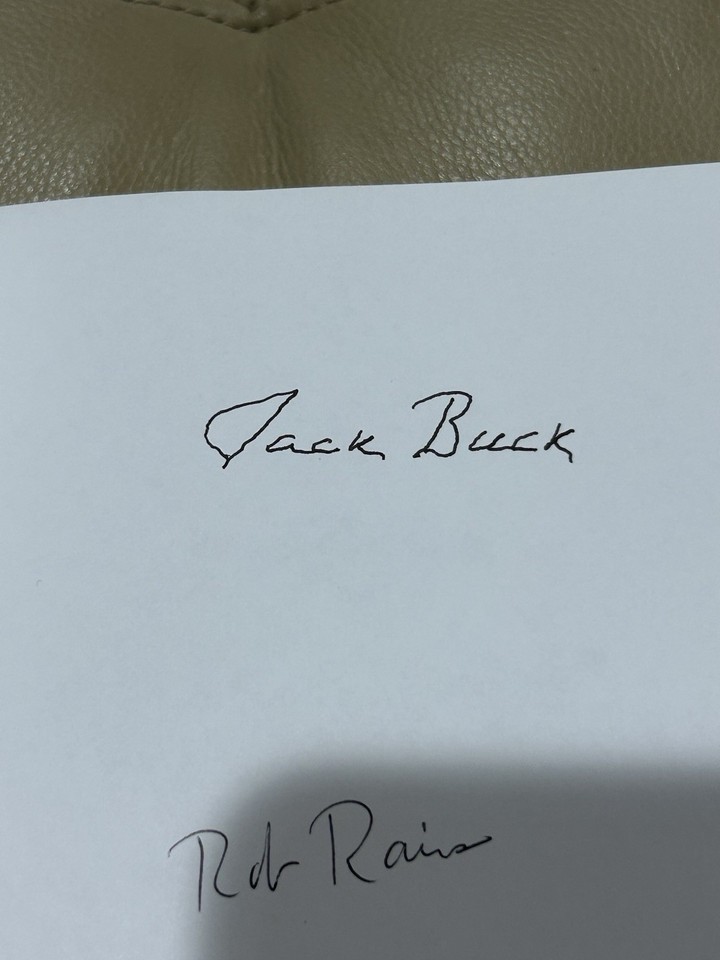 Jack Buck Signed “That’s a Winner” (Rains And Broeg Also Signed) | eBay
