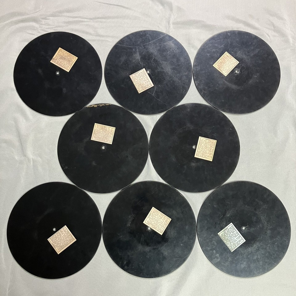 Lot of 6 - 78rpm SILVERTONE Purple Label Single Sided VTG Shellac ...