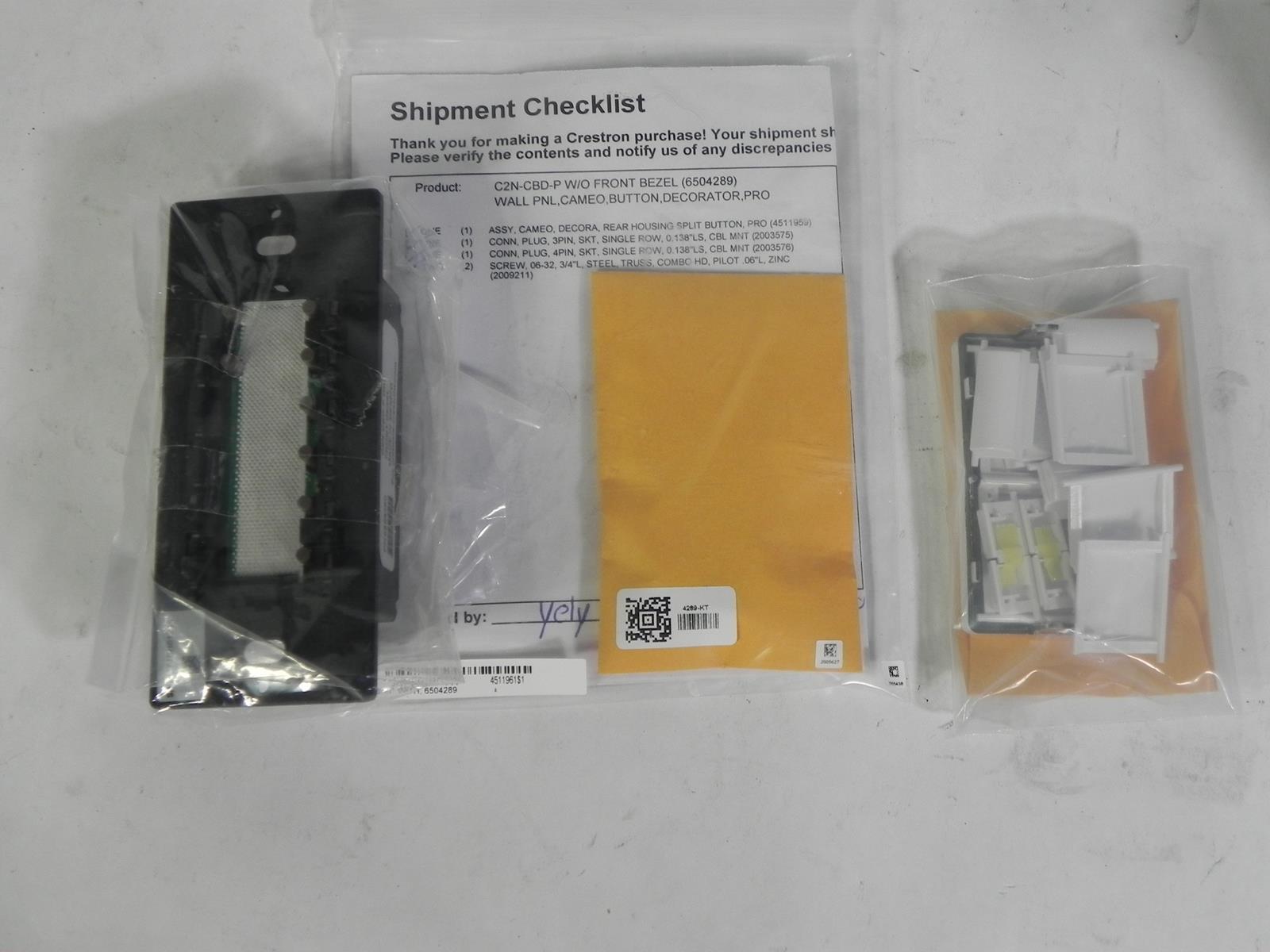 Crestron C2N-CBD-P-W-S Cameo Keypad - White for sale online | eBay