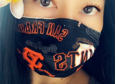 SF Giants Handmade Face Mask Adult Size 3 layer fabric MLB | eBay