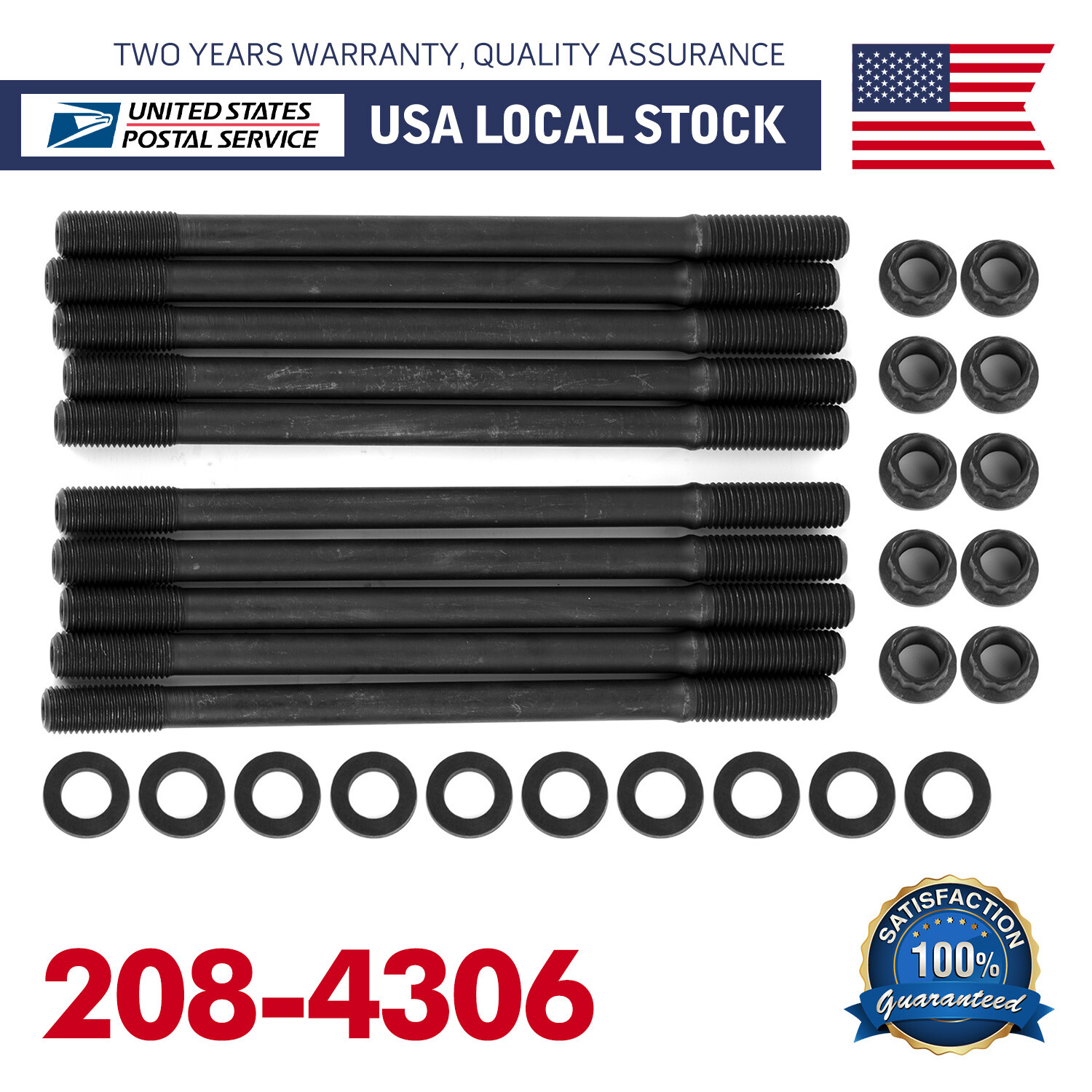 Cylinder Bolts 208-4306 Repair For Honda B20B; with B16A head; head ...
