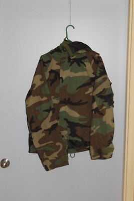 U.S. Military Chemical Protective Suit Coat - Woodland Camo, Size ...