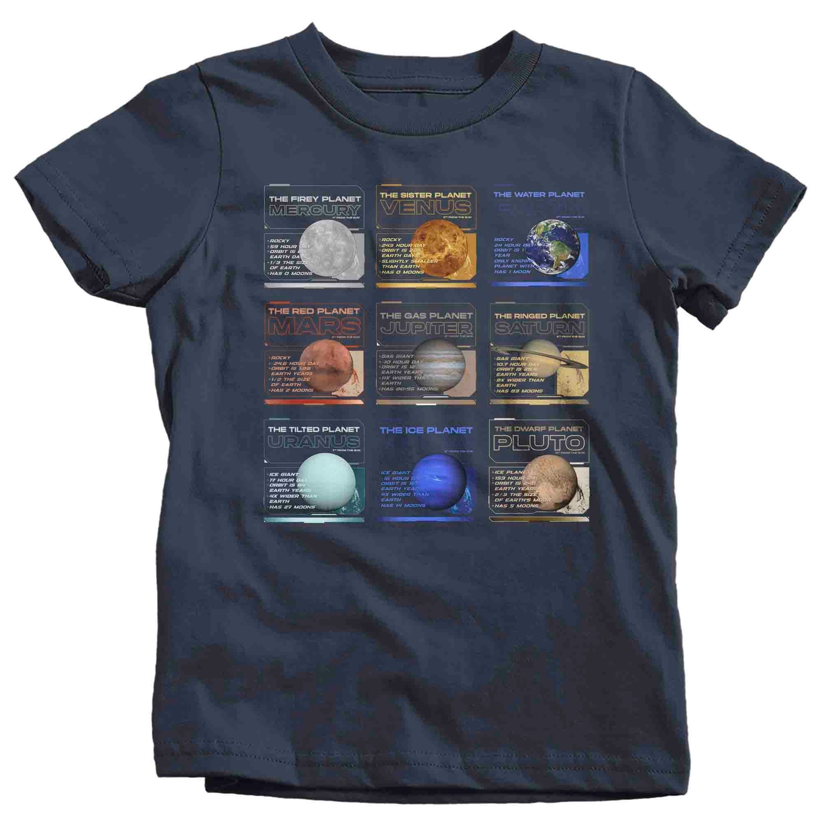Kids Planets T Shirt Space Shirts Hipster Solar System Astronomy Stars ...