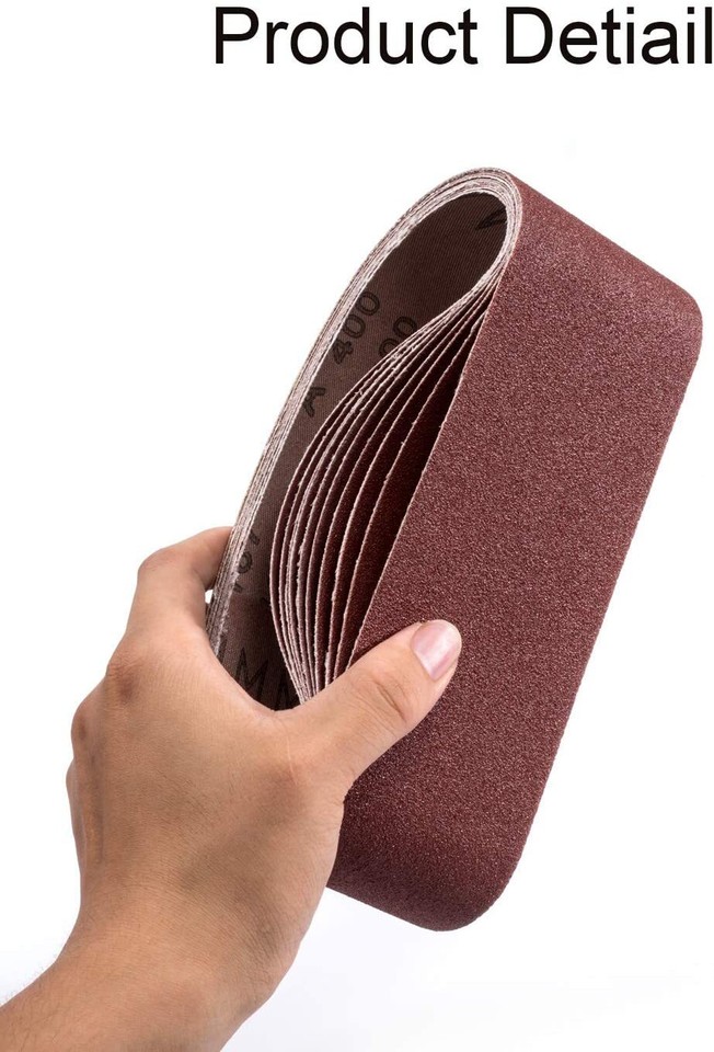 3x21 in Aluminum Oxide Belt Sander 75x533mm Premium Sanding Belts 40 ...