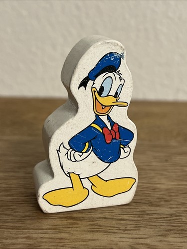 Disney Donald Duck Wooden Shaped Cartoon Character 2.5” Block Decor ...