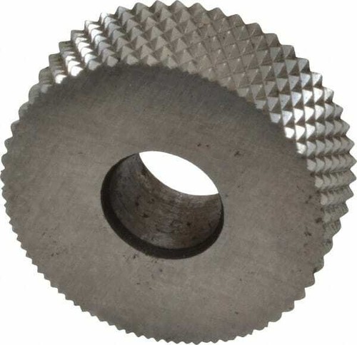 3/4" Diam HSS Male Diamond Knurl, 30° Helix, 90° Teeth, Circular Pitch ...