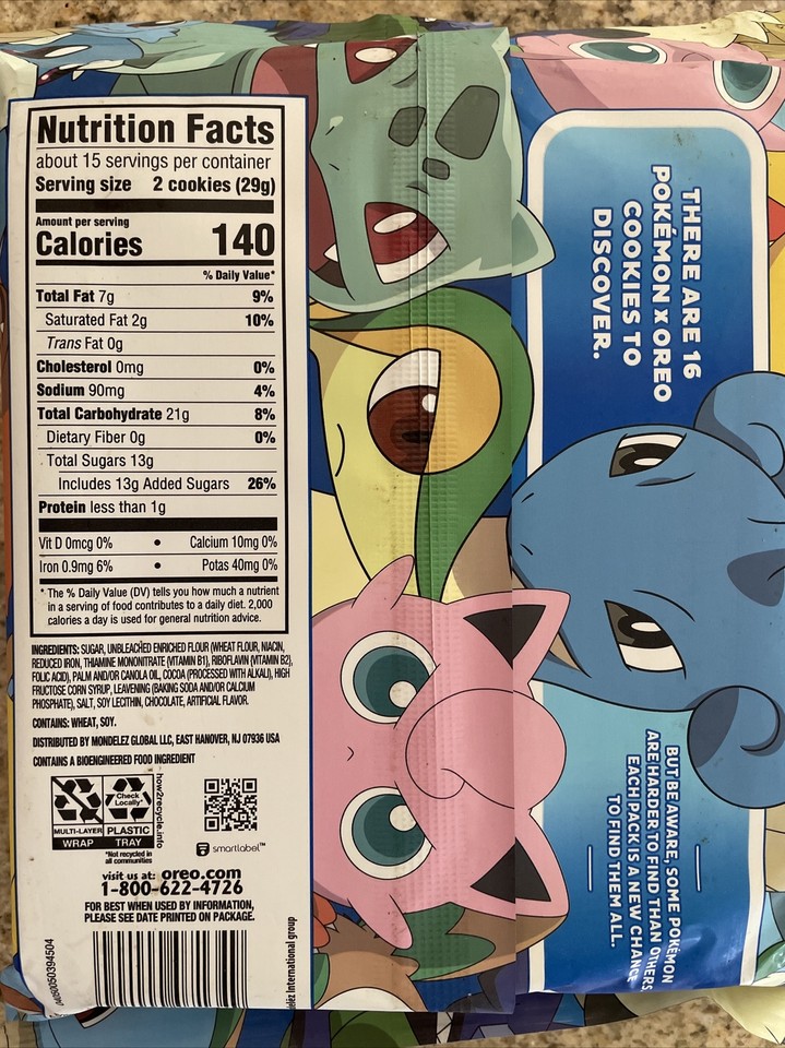 Pokemon Mew Oreo Cookies Mystery Oreo Cookie Inside | eBay