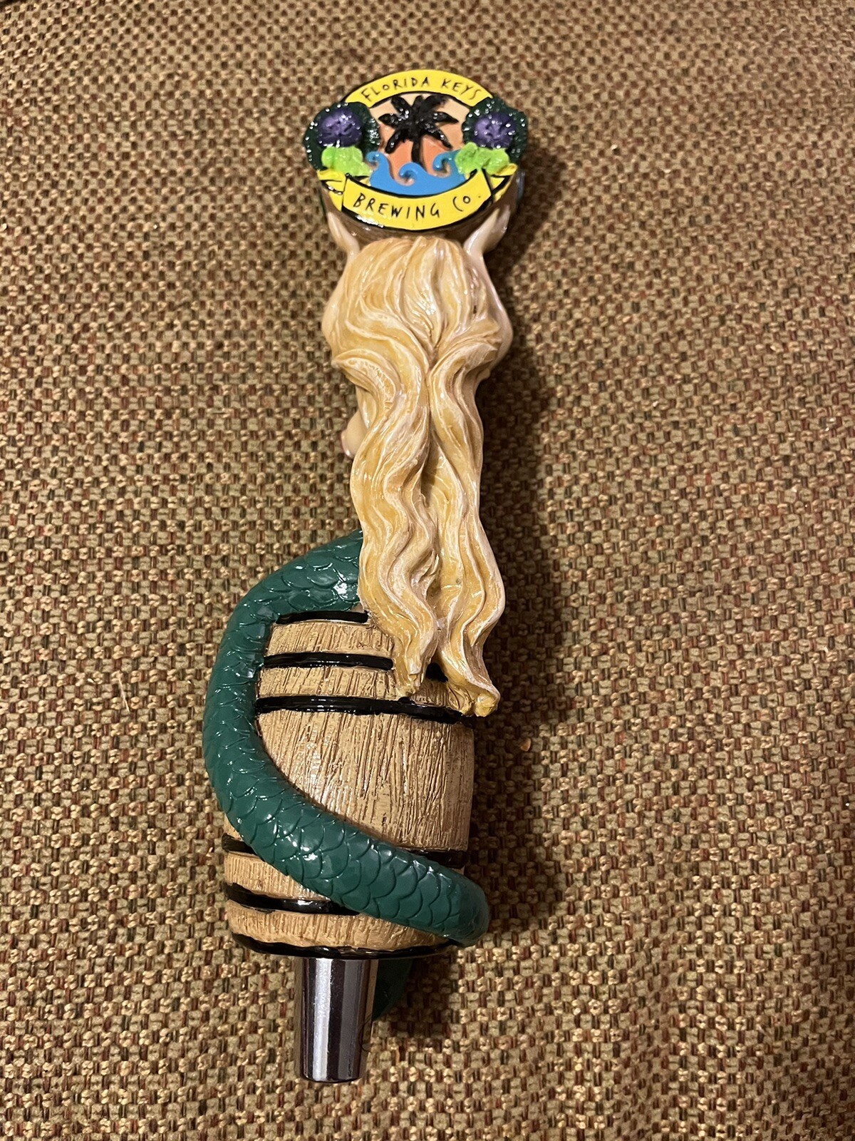 FLORIDA KEYS brewing co. BLONDE HAIR MERMAID draft beer tap handle. New ...