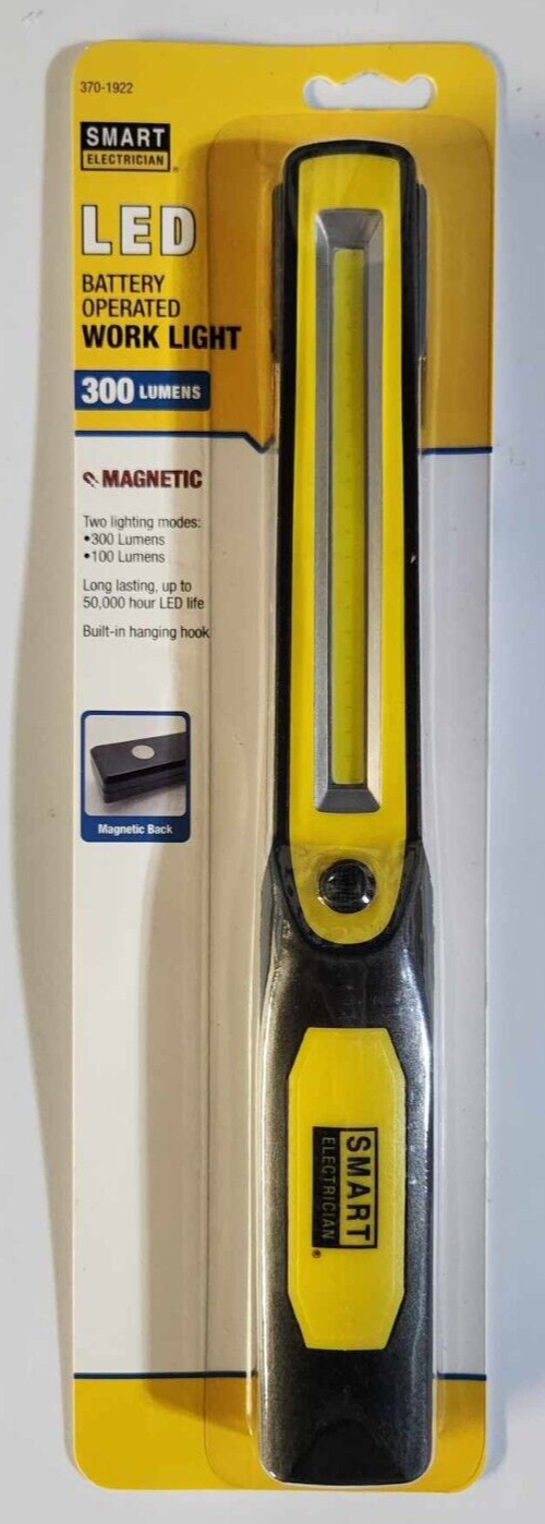 Magnetic LED Battery Operated Work Light, 2 lighting Modes 100 & 300 ...