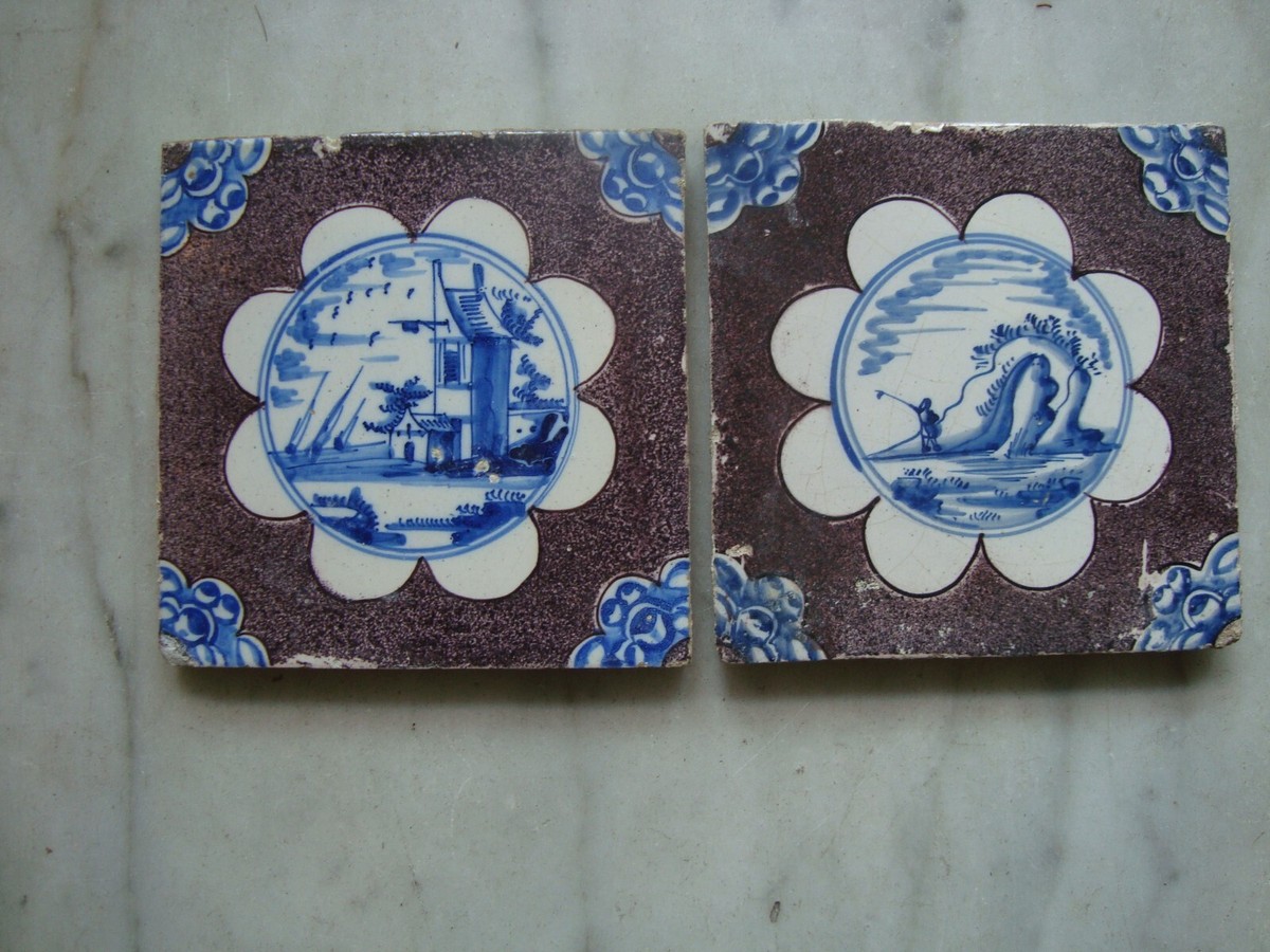 Dutch Tiles From Holland Old Dutch Tiles, Made And Painted By Hand
