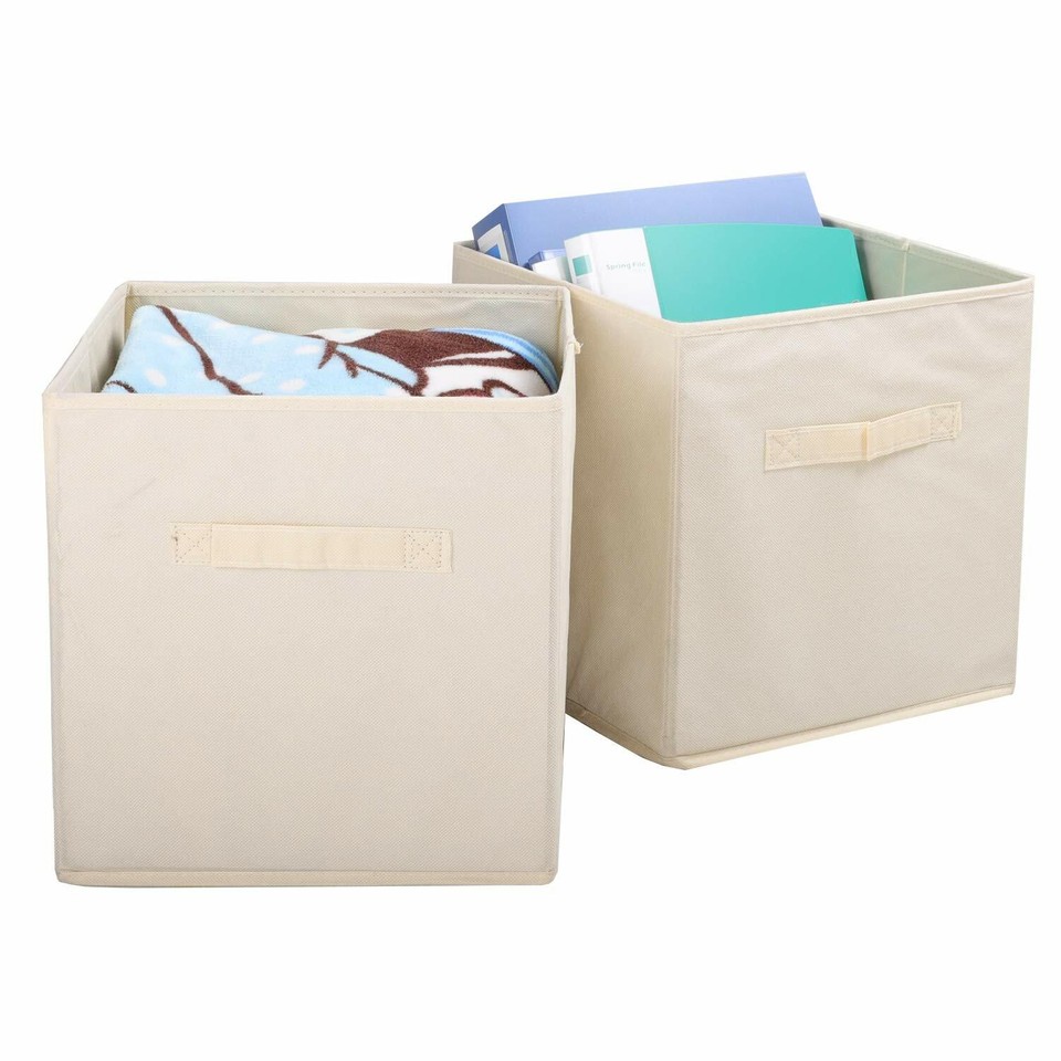 Collapsible Foldable Storage Box Drawer Canvas Fabric Cube Organiser ...