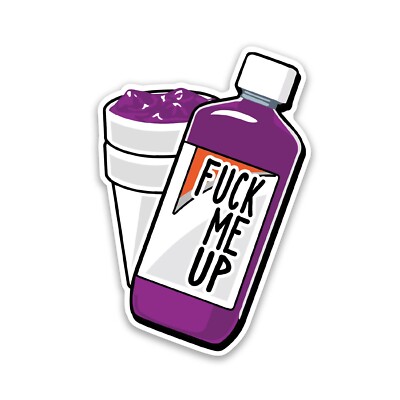 Purple Drink Lean Vinyl Sticker 4" Tall - Includes Two Stickers | eBay