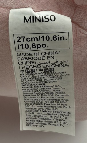 Miniso Pink Teddy Bear w/ Rose Flower Valentine’s Day 10” Plush Toy | eBay