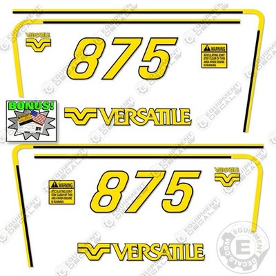Fits Versatile 875 Decal Kit Tractor - 7 YEAR OUTDOOR 3M VINYL! | eBay
