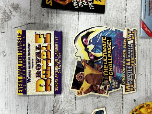 Rare Lot Of 7 vintage wwf wwe wrestling pins From Wrestle Mania Royal ...