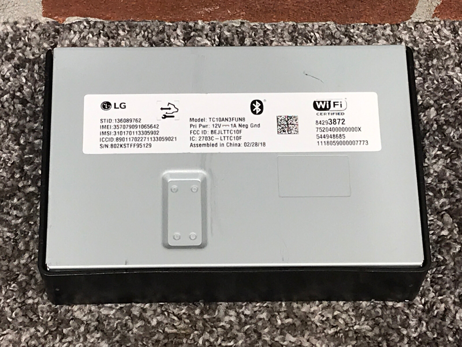 84293872 Bluetooth WiFi Communication Interface Module 2018-19 ...