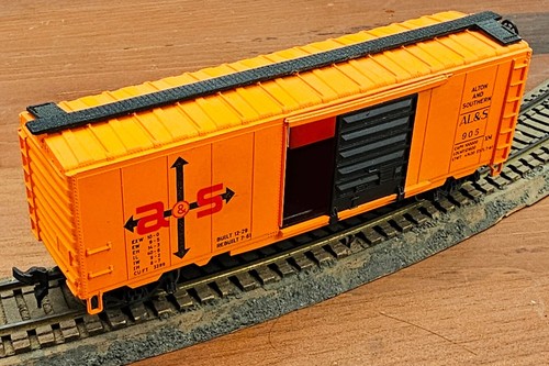 HO Box Car PS-1 Alton & Southern AL&S 905 No Box AHM Orange/Black | eBay