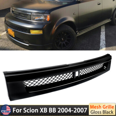 For 2004-2007 Scion XB BB Glossy Black JDM Front Hood ABS Grill Mesh ...