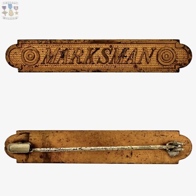 WWI U.S. ARMY NATIONAL GUARD MARKSMAN BADGE PIN-BACK WW1 #2 | eBay