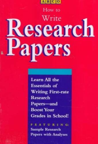 HOW TO WRITE A RESEARCH PAPER 95C - Hardcover By PRENTICE HALL - GOOD ...