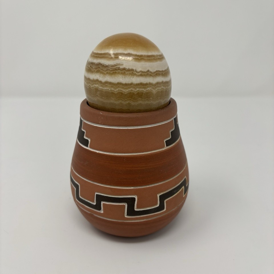 Handmade Mexican Art Pottery Aztec Southwest Native Decor Unsigned ...