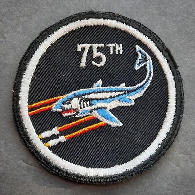 Original USAF Patch 75 FIS Fighter Interceptor Squadron F-101 Voodoo ...