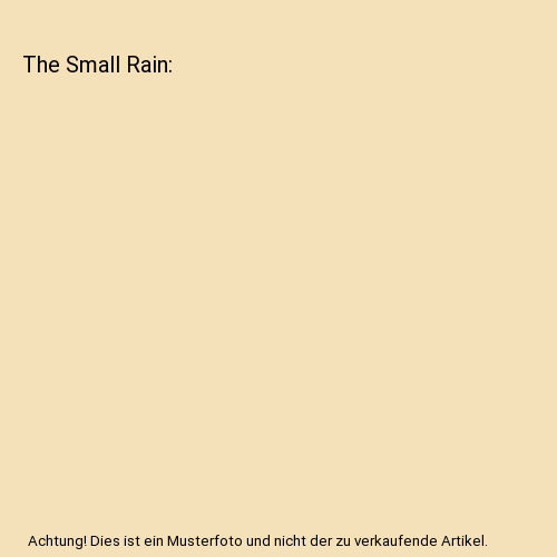 The Small Rain, Madeleine L'Engle 1543629695 | eBay