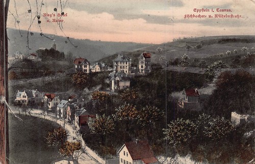 Eppstein i Taunus Fischbacher-Wilhelmstrasse Riegs Hotel und Ruine~1910 ...