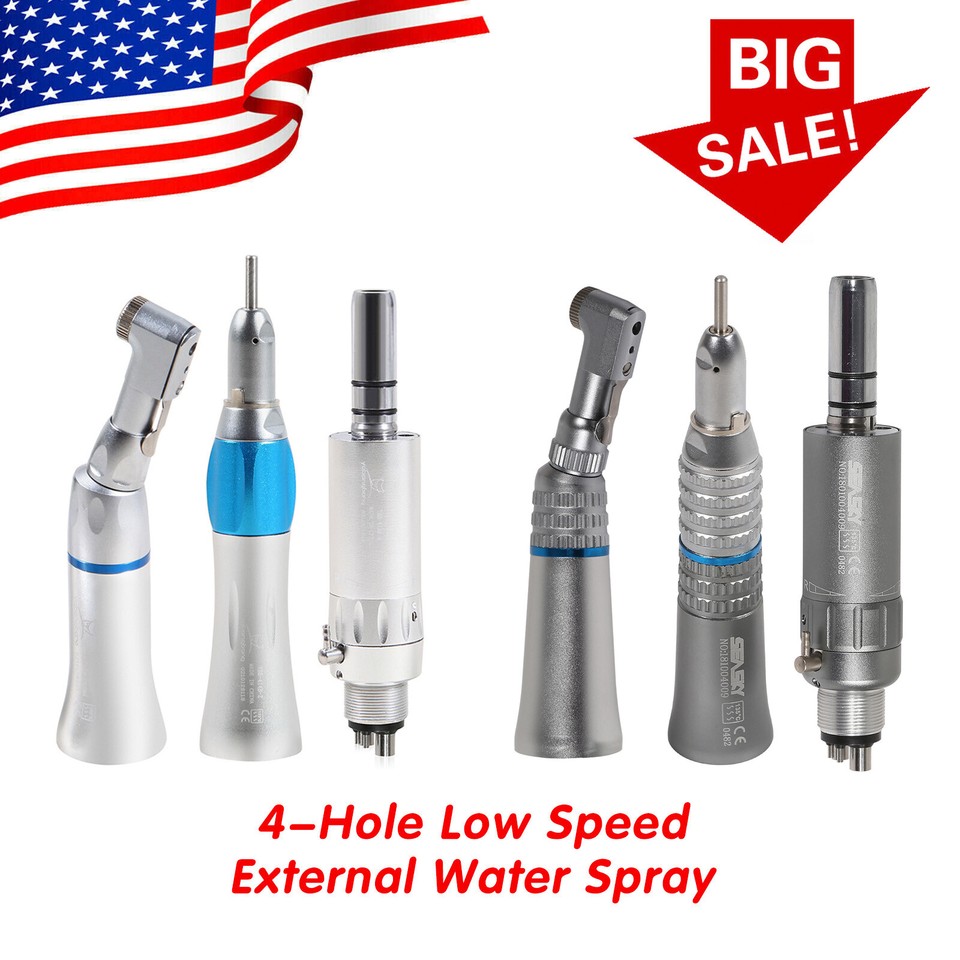 NSK Style Dental Slow Low Speed Handpiece Straight Contra Angle Air ...