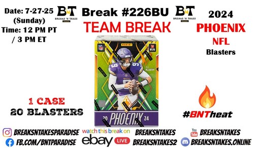 LOS ANGELES CHARGERS 2024 Panini Phoenix Blaster CASE 20 BOX Break ...
