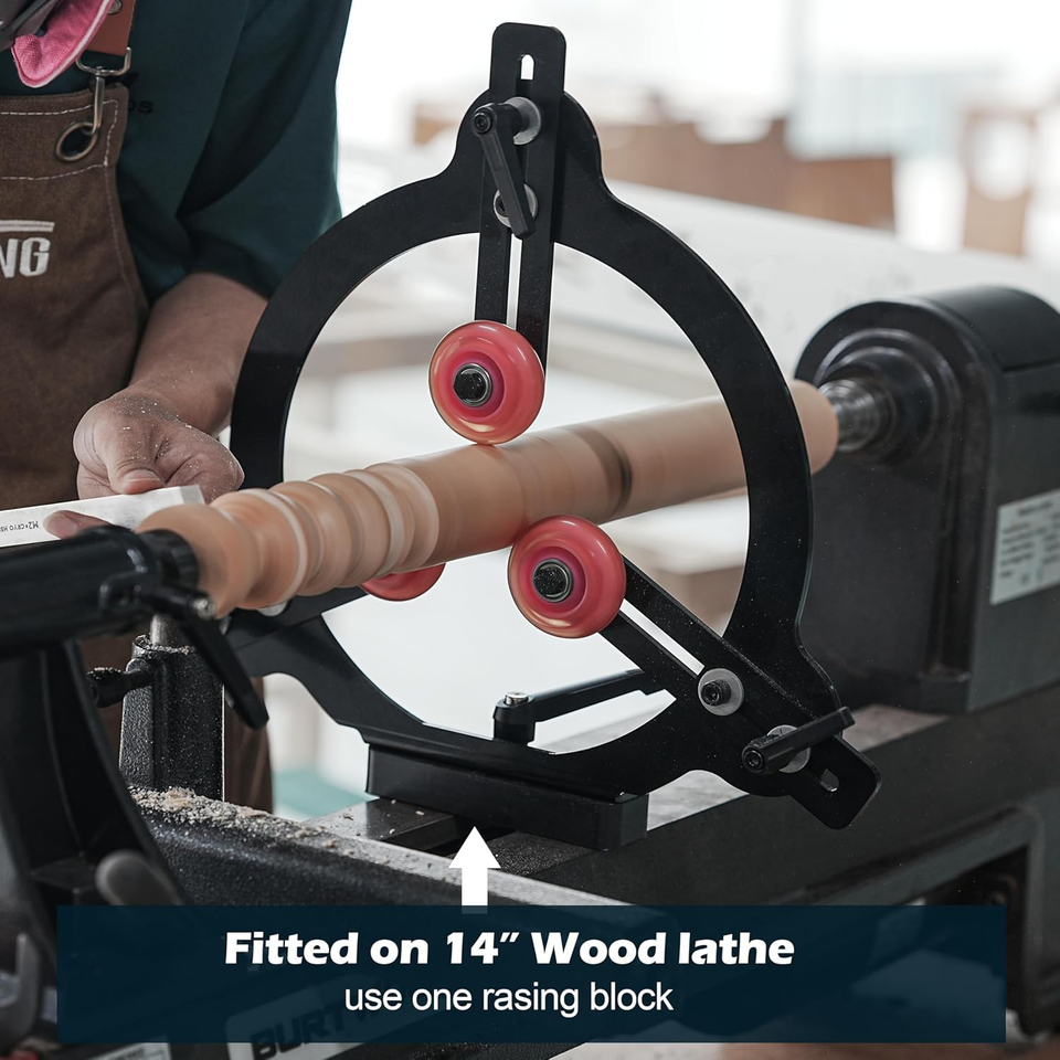 Woodturning Steady Rest for 12",14" and 16" Swing Size, Wood Lathe for ...