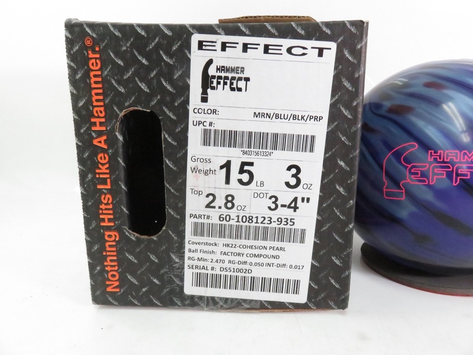 New Undrilled Hammer Effect 15lb Multicolored Bowling Ball (S) | eBay