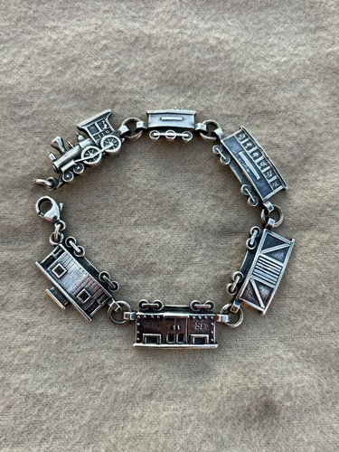 JAMES AVERY RARE RETIRED PASSENGER TRAIN U.S. MAIL LINKED BRACELET 24 ...