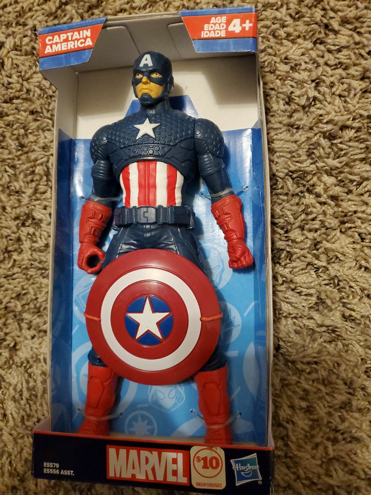 HASBRO MARVEL CAPTAIN AMERICA 10IN ACTION FIGURE AGES 4 for sale online ...