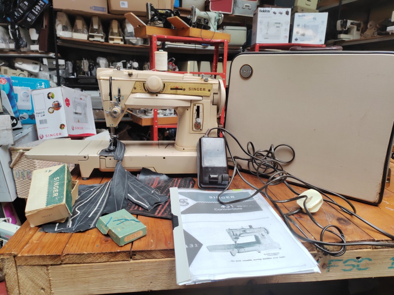 SINGER 431G Convertible Heavy Duty Upholstery & Leather Make in Germany ...