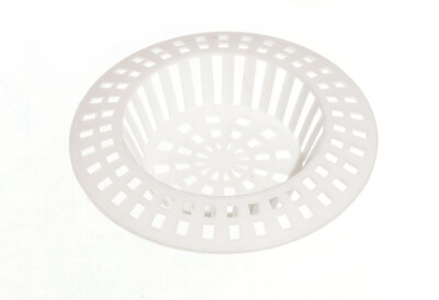 New 500 X Bath / Sink Strainers Anti Clog Hair Waste Trap White Plastic ...