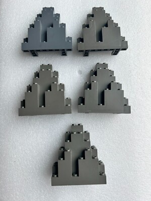 LEGO (5) Rock Wall Mountain Panels 6083 (LURP) Dark Blue Gray and Old ...